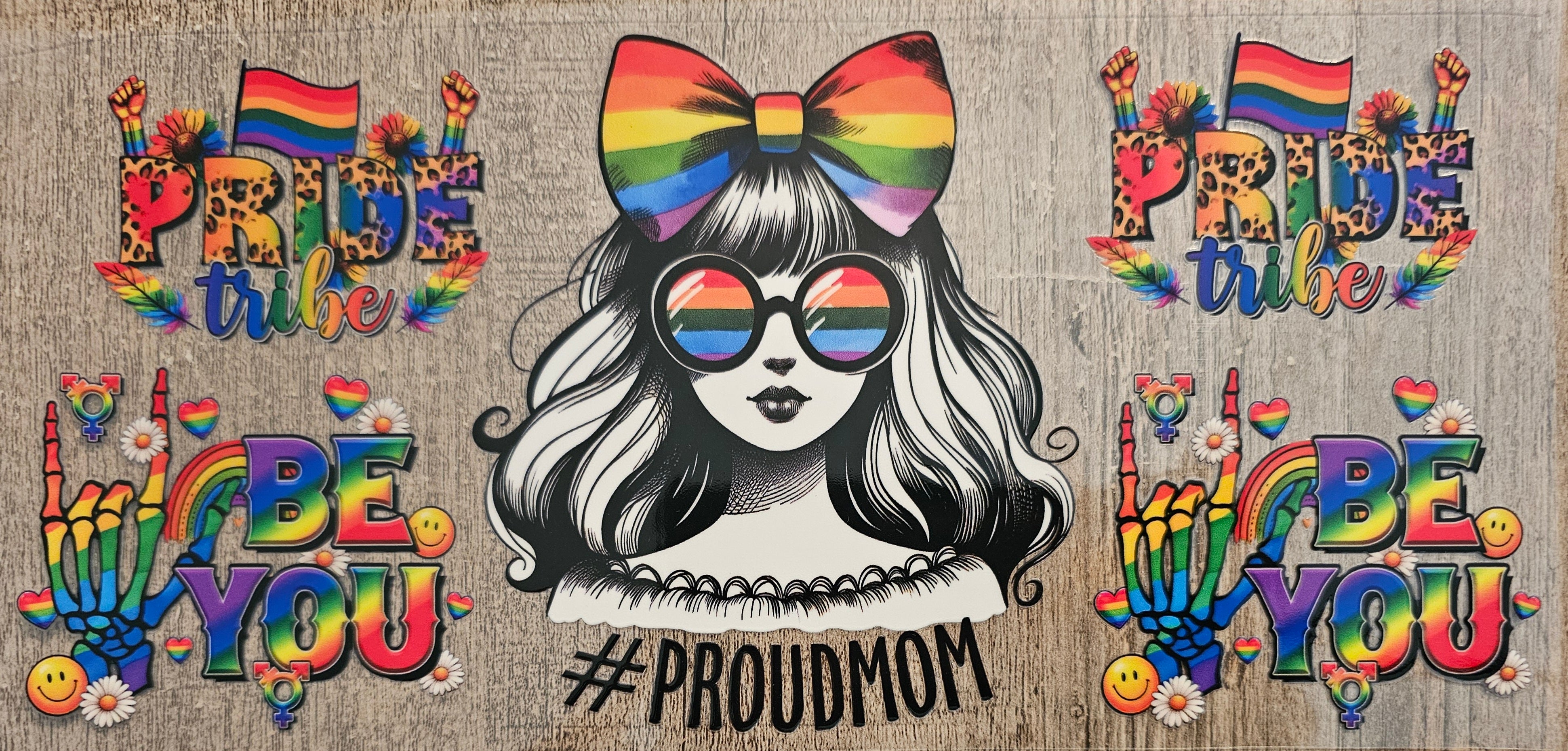 Pride Mom 16oz Wrap – Caffeine Crafting and Kids
